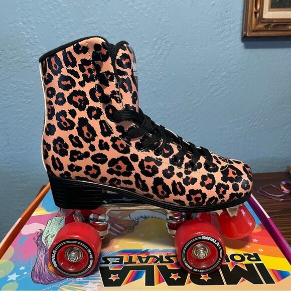 Impala | Shoes | Impala Roller Skates Leopard Print Womens 8 | Poshmark